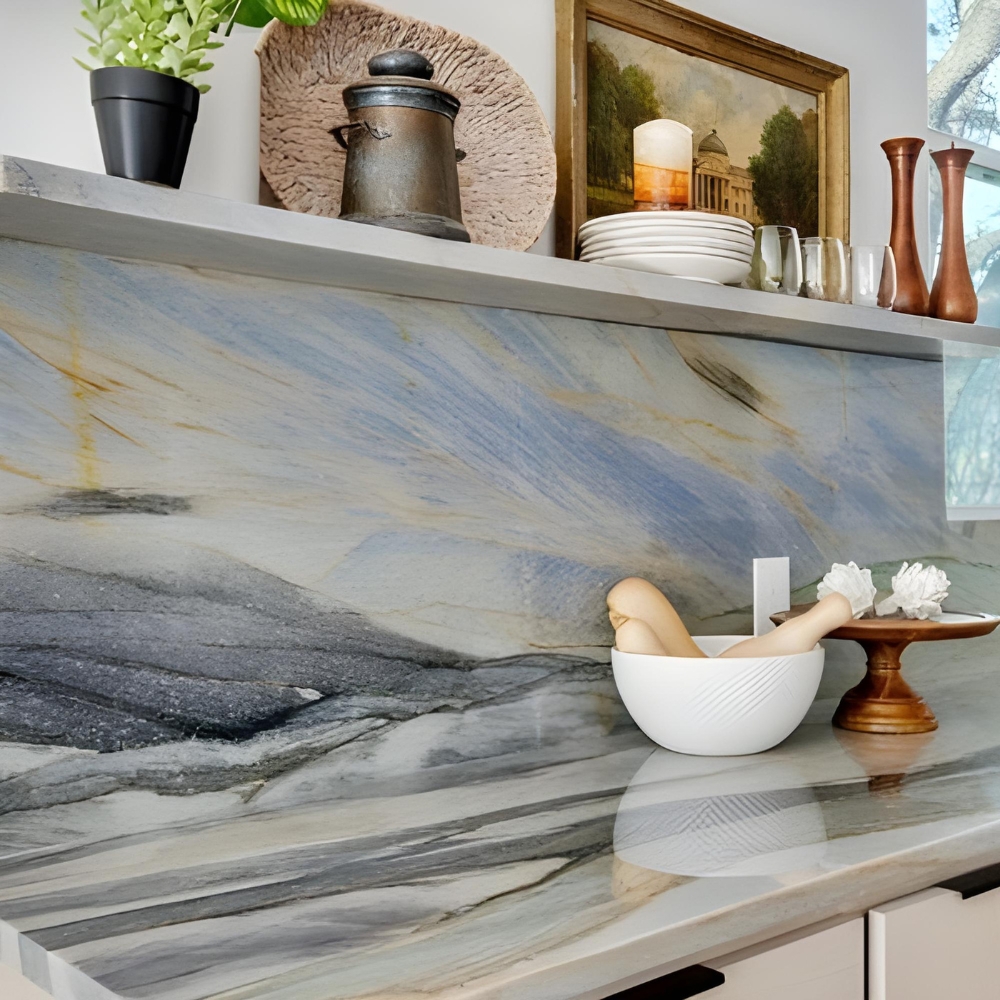 Calacatta Wave Benchtops | Bamby Stone